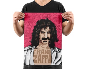 FRANK ZAPPA Watercolor Portrait POSTER Various Sizes Available Art ...