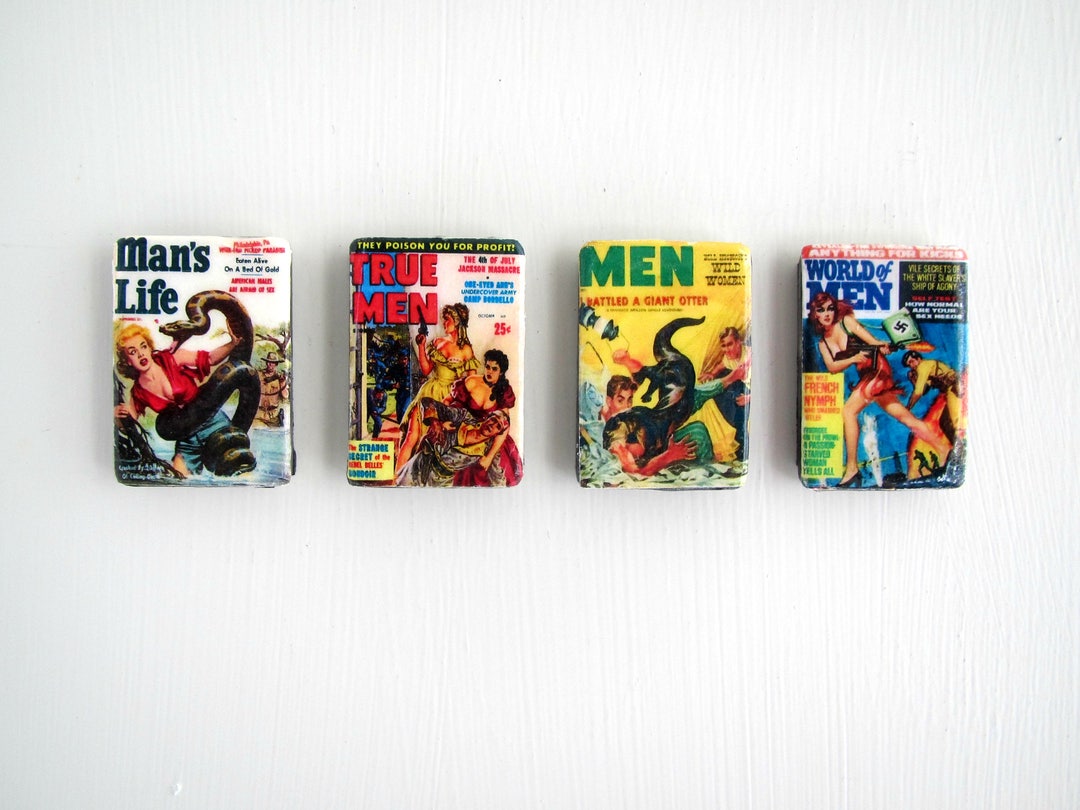 Vintage Mens Adventure Stories Magazine Covers Pulp Fiction - Etsy