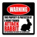 Attack Rabbit Sign Funny Rabbit Sign Bunny Sign Animal Sign - Etsy