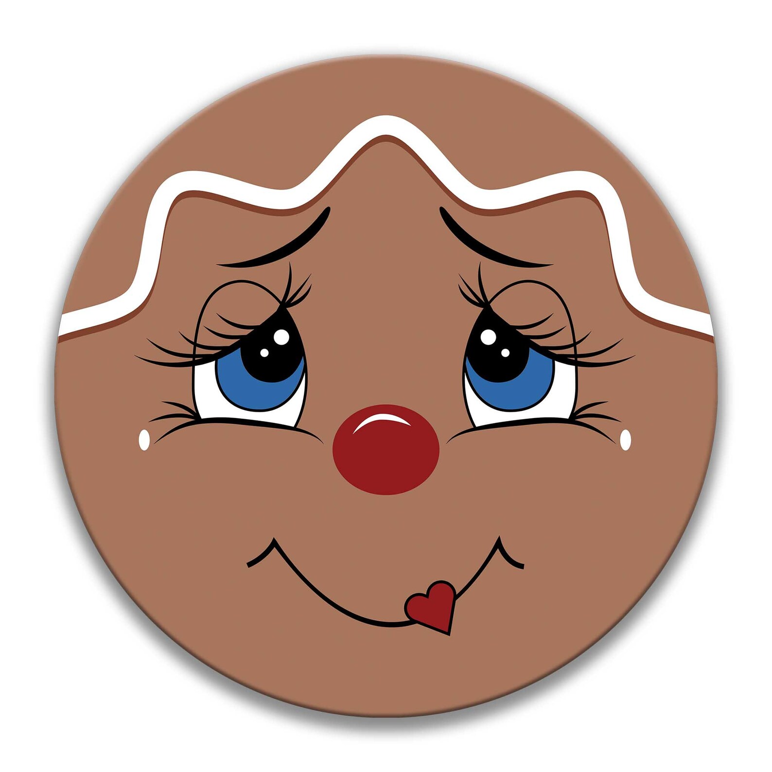 Gingerbread Face Sign Gingerbread Wreath Sign Christmas - Etsy