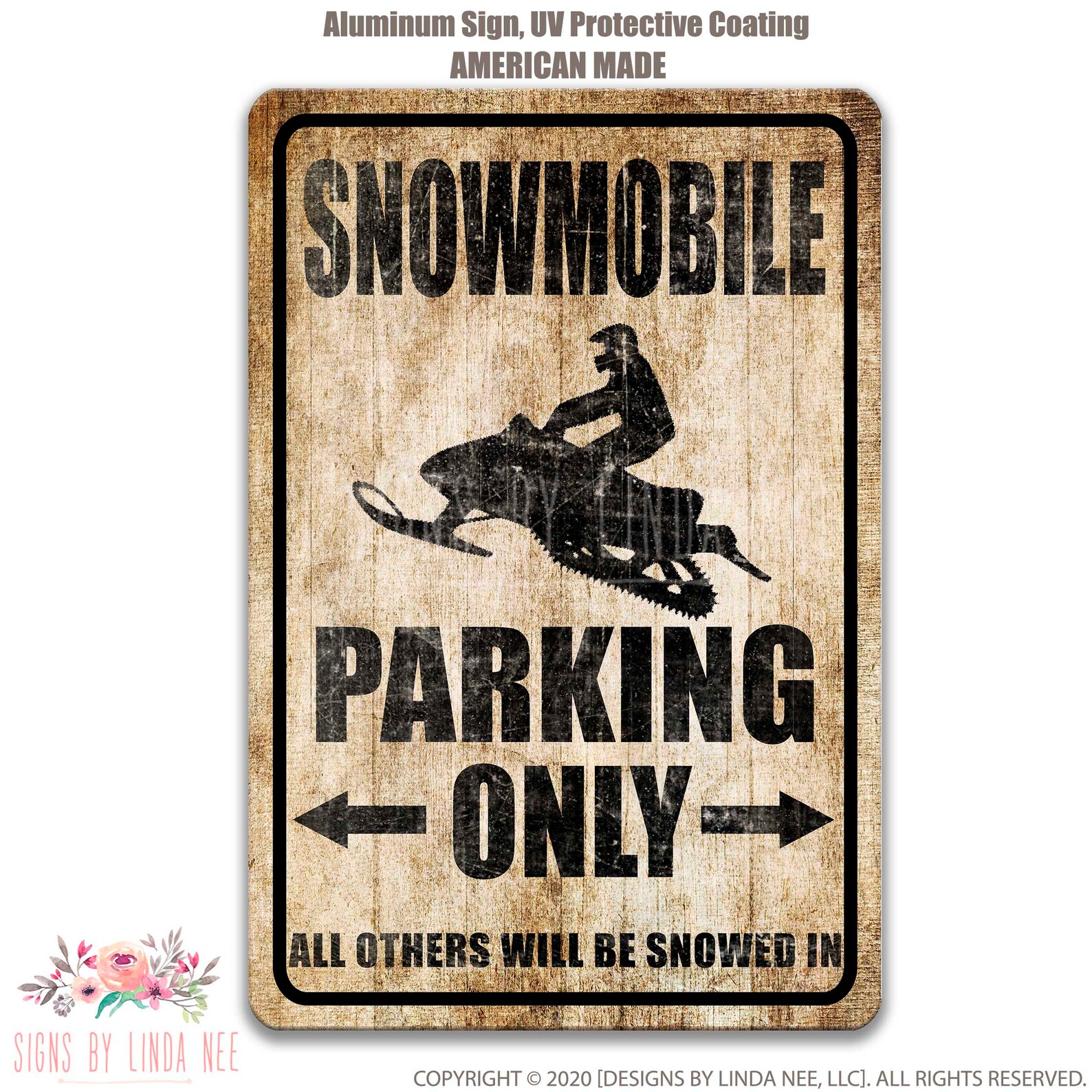 Snowmobile Parking Only Sign Snowmobiling Sign Snowmobile - Etsy