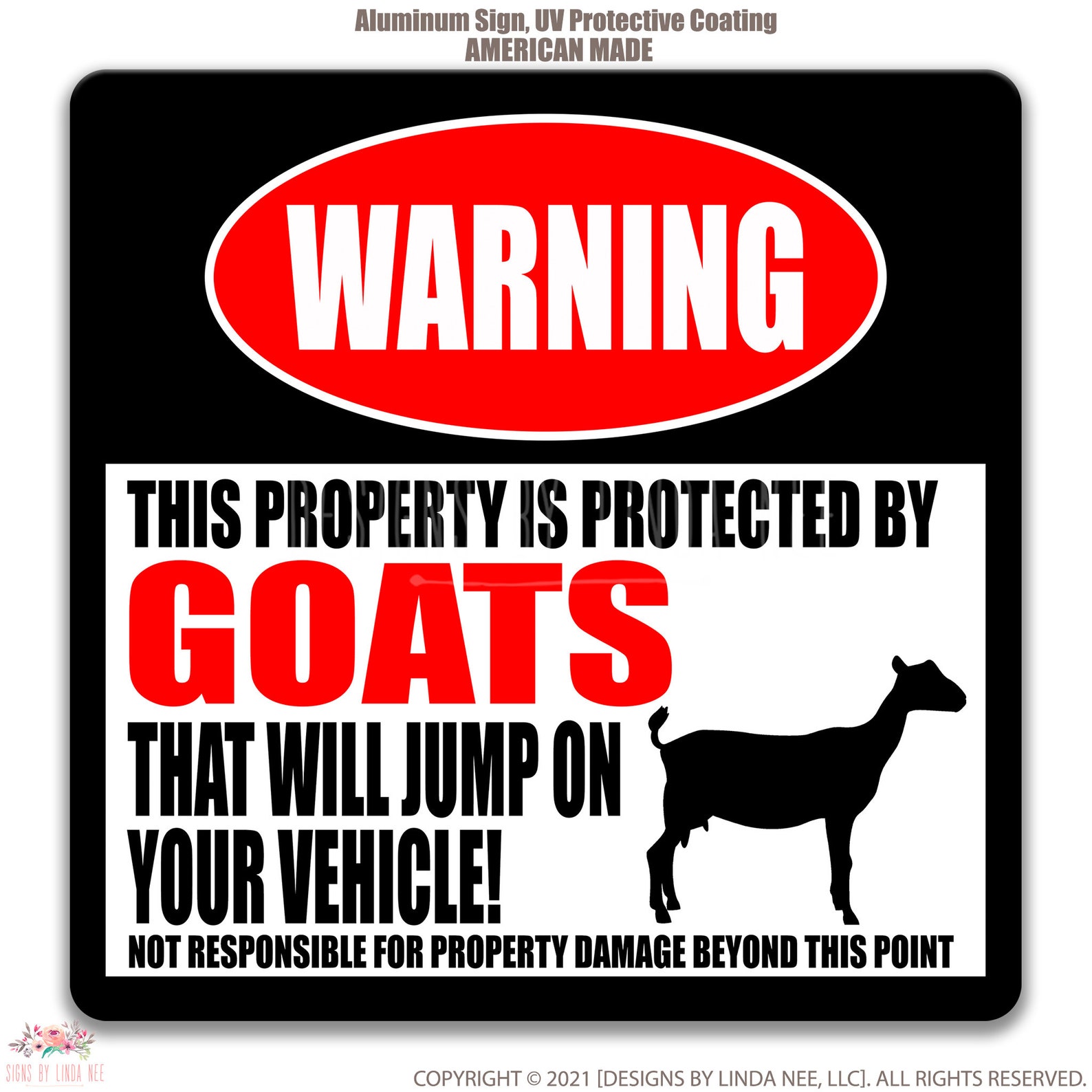 Goat Decor Funny Goat Sign Barn Sign Yard Sign Goat Decor Goat | Etsy