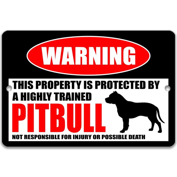 Pitbull Sign - Etsy