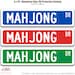 Mahjong Sign Chinese Mahjong Game Game Sign Game Room Sign - Etsy