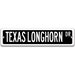 Texas Longhorn Sign Texas Longhorn Cattle Farm Sign Cow Gift - Etsy