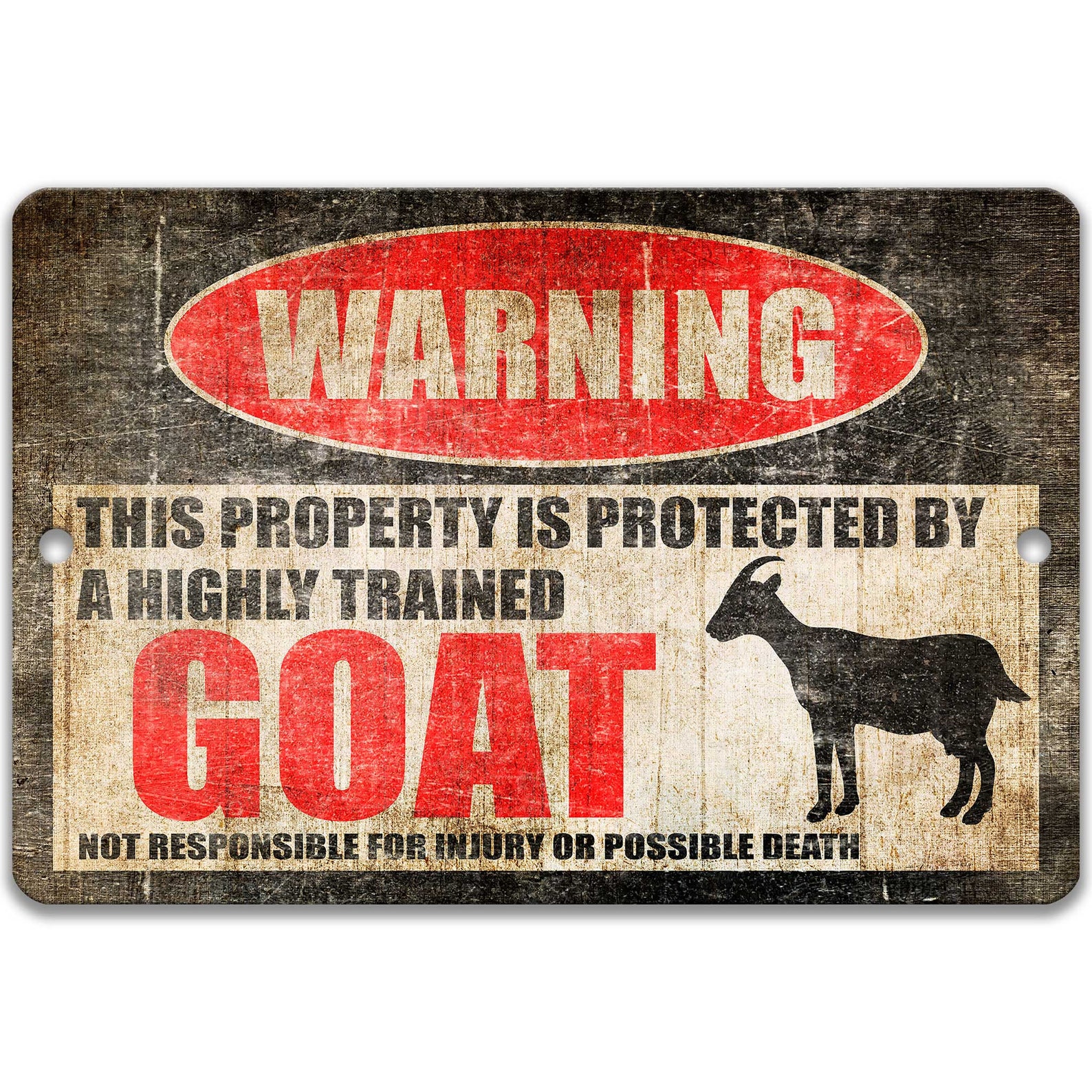 Goat Sign Funny Goat Sign Goat Decor Barn Sign Yard Sign Goat - Etsy