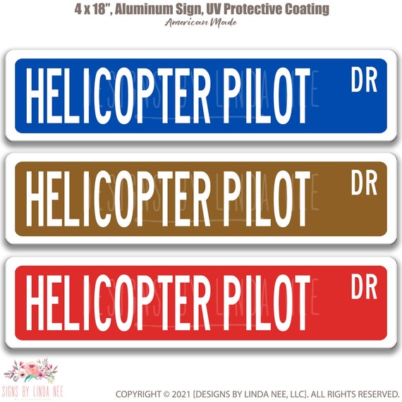 Helicopter Pilot Sign Helicopter Pilot Gift Helicopter Pilot | Etsy