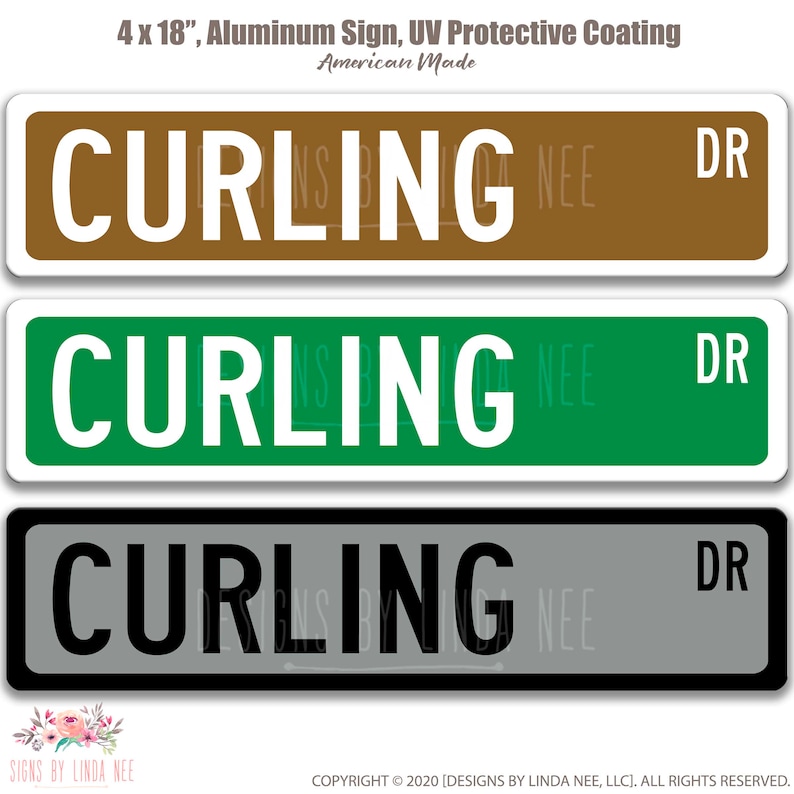 Curling Curling Sign Curling Gift Curling Wall Decor - Etsy