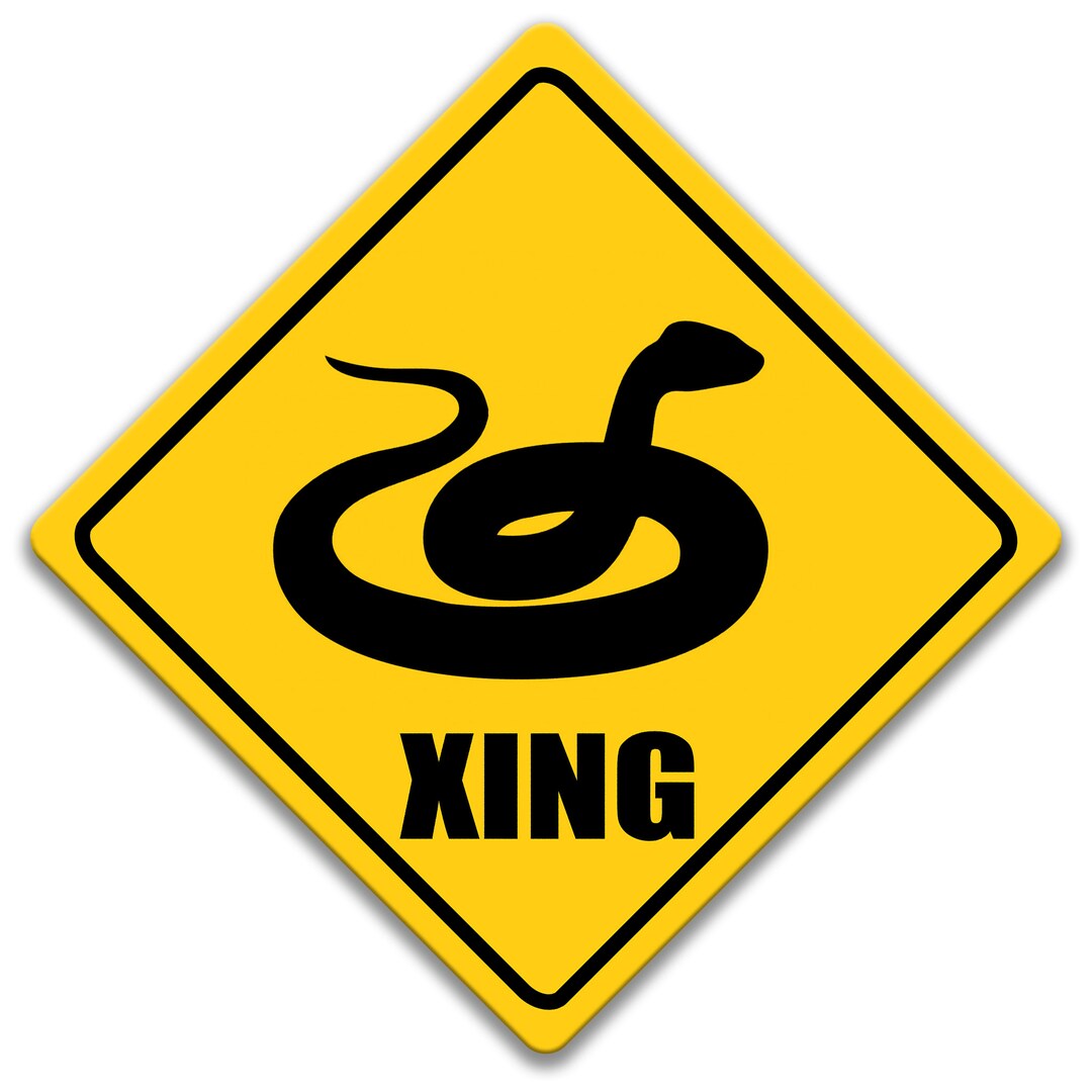 Rosy Boa Crossing Sign, Rosy Boa Xing Sign, Rosy Boa Decor, Rosy Boa ...