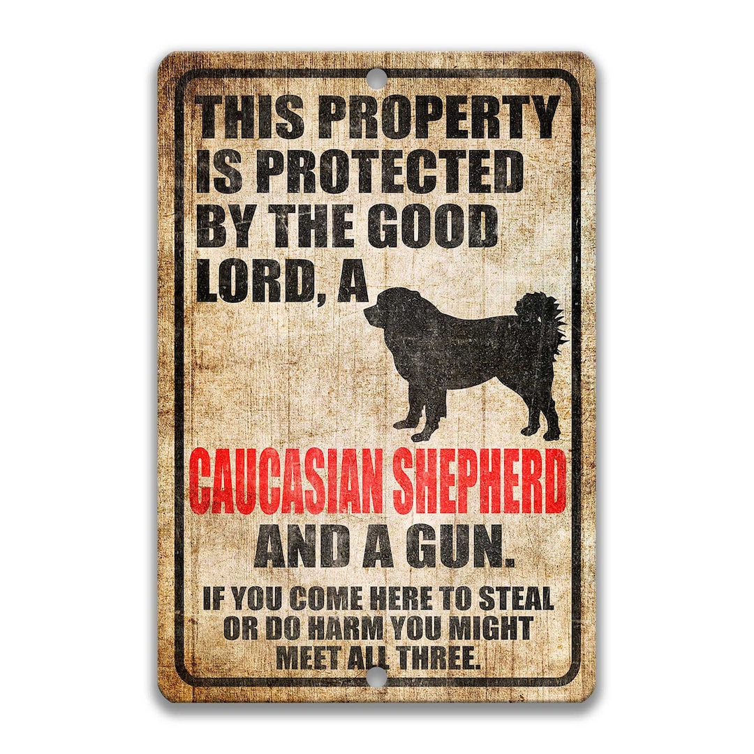 Shepherd Dog Sign Dog Warning Sign Dog Sign Warning Sign Caucasian ...