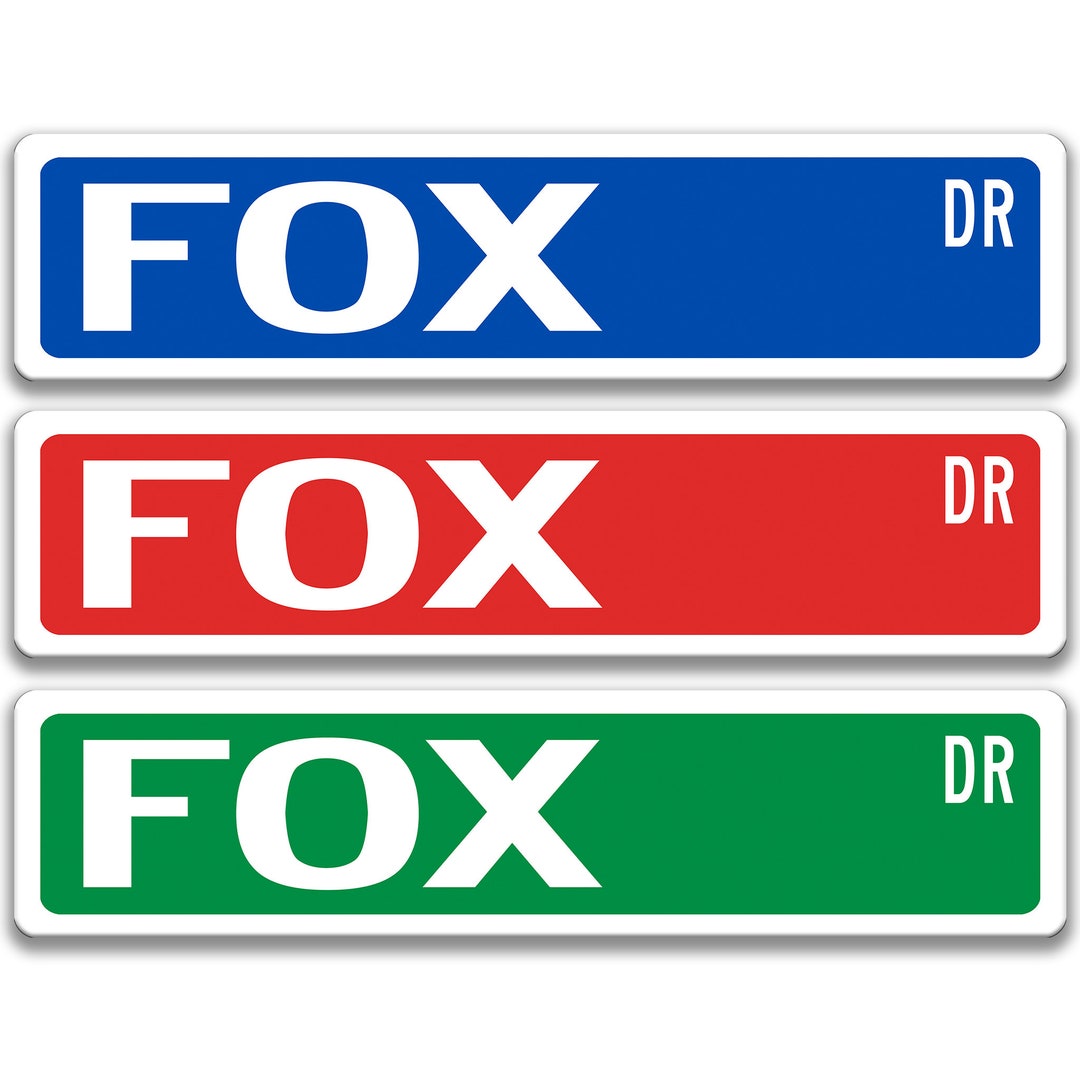 Fox Sign, Fox Decor, Fox Gift, Fox Lover Gift, Custom Fox Owner Gift ...