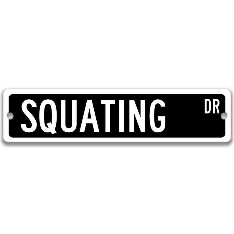 Squatting Sign Gift for Squatter Squatting Decor Squatting - Etsy