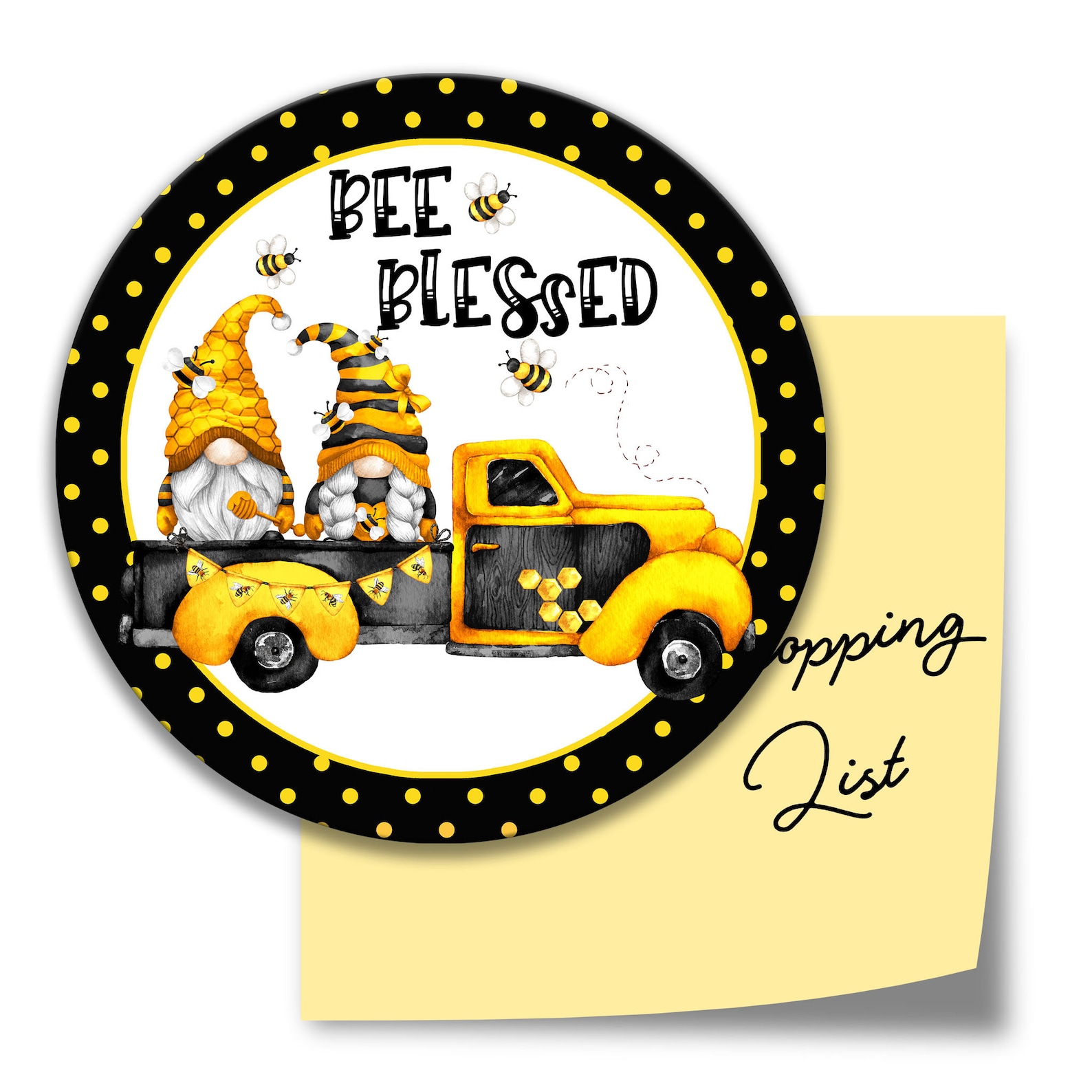 Bee Blessed Sign Bee Blessed Wreath Sign Gnome Bee Sign - Etsy