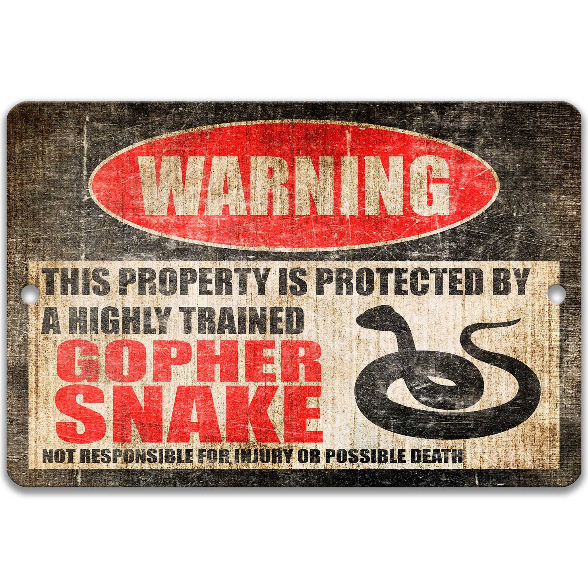 Gopher Snake Warning Sign Gopher Snake Sign Gopher Snake Gift | Etsy