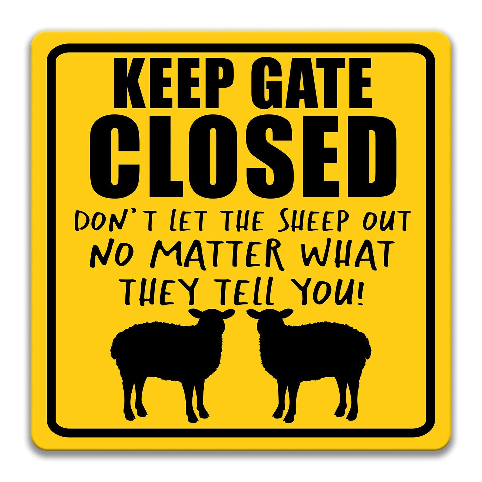 Keep Gate Closed Sheep Sign Funny Sheep Sign Sheep Decor Sheep - Etsy ...