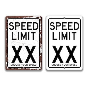 Speed Limit Sign, 55 Speed Limit Sign, Custom Speed Limit Street Sign ...