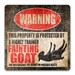 Fainting Goat Warning Sign Funny Goat Sign Goat Decor Barn Sign Yard ...