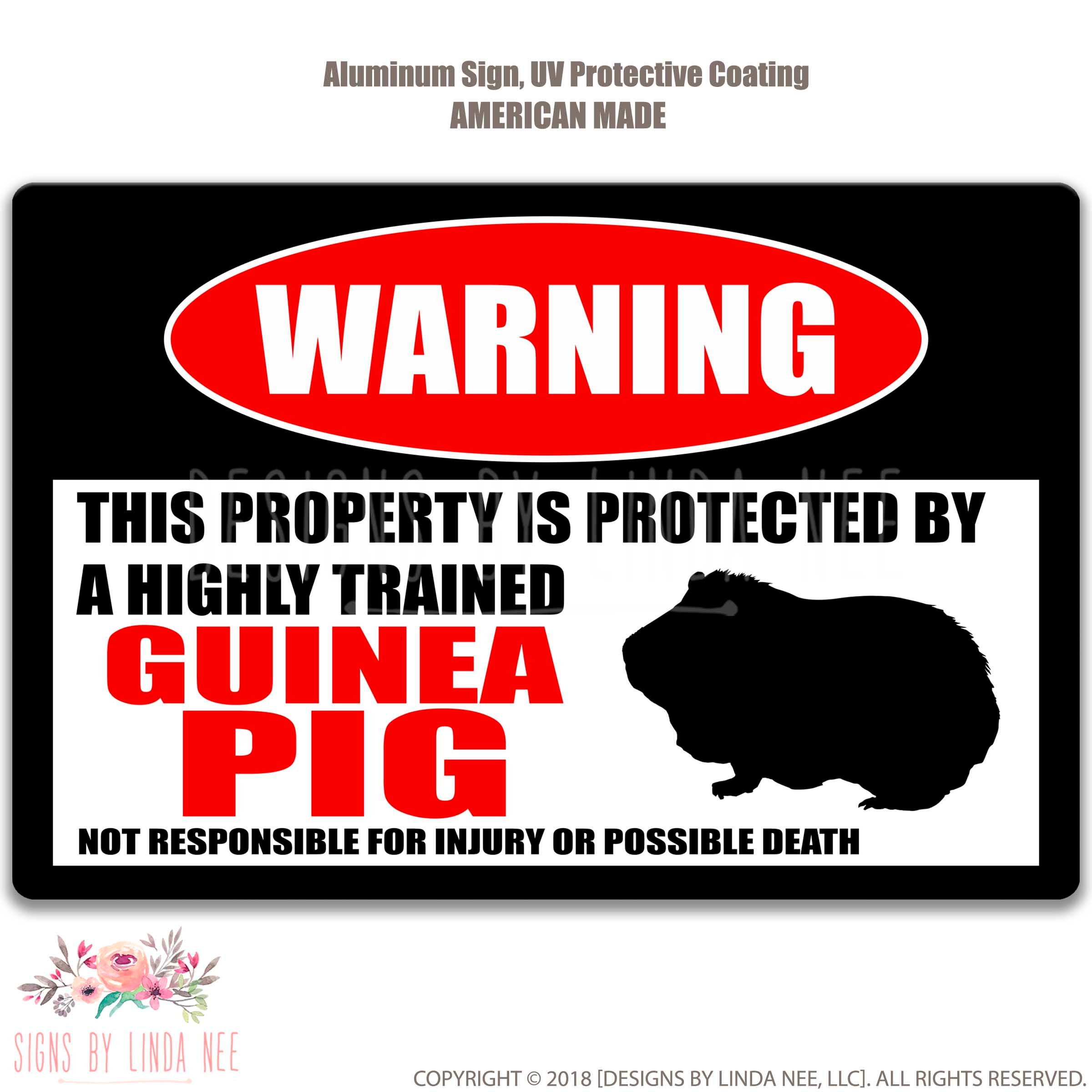 Guinea Pig Sign Funny Guinea Pig Decor Guinea Pig Accessories | Etsy