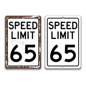 Speed Limit Sign, Custom Speed Limit Street Sign, Pick Your Speed, 10 ...