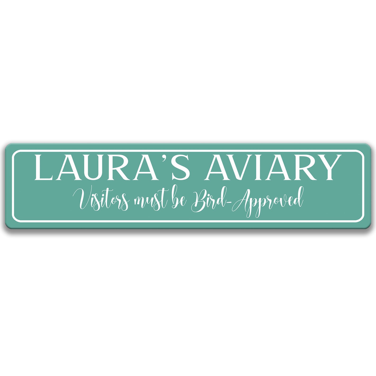 Personalized Aviary Sign, Bird Watching Area, Rustic Bird Sign, Garden ...
