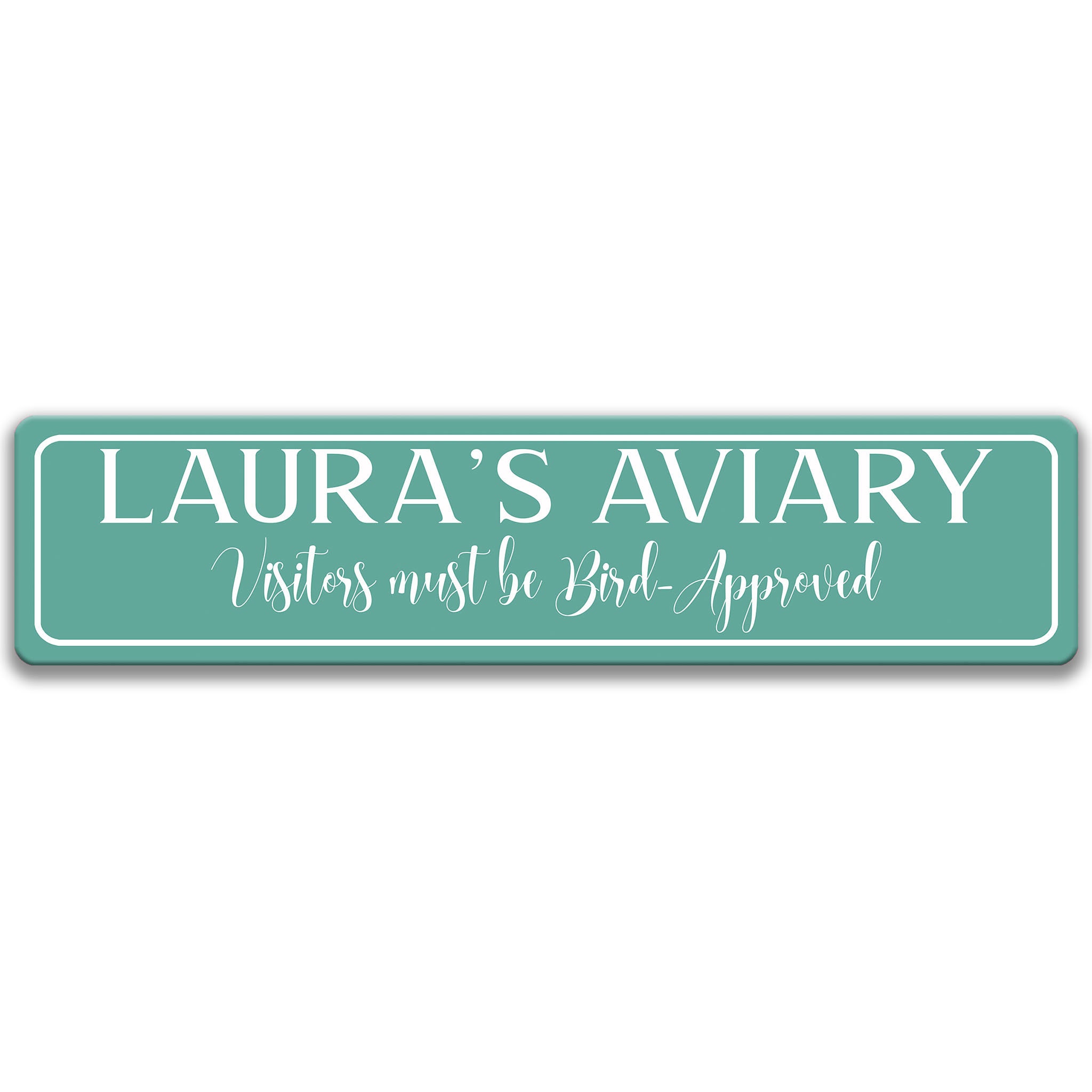 Personalized Aviary Sign, Bird Watching Area, Rustic Bird Sign, Garden ...