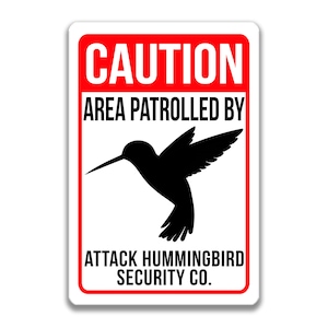 Hummingbird Sign, Funny Rusty Metal Sign, Vintage Hummingbird Sign ...