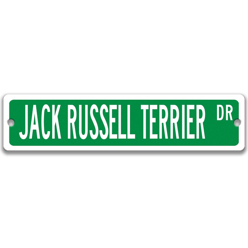 Jack Russell Terrier Sign Jack Russell Dog Lover Gift Custom Street ...