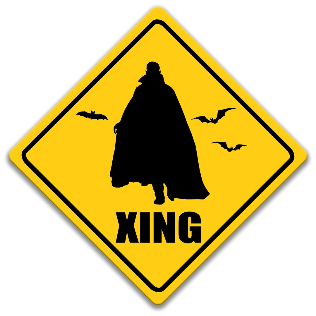 Vampire XING Caution Sign, Creepypasta Horror Gifts, Vampire Warning ...