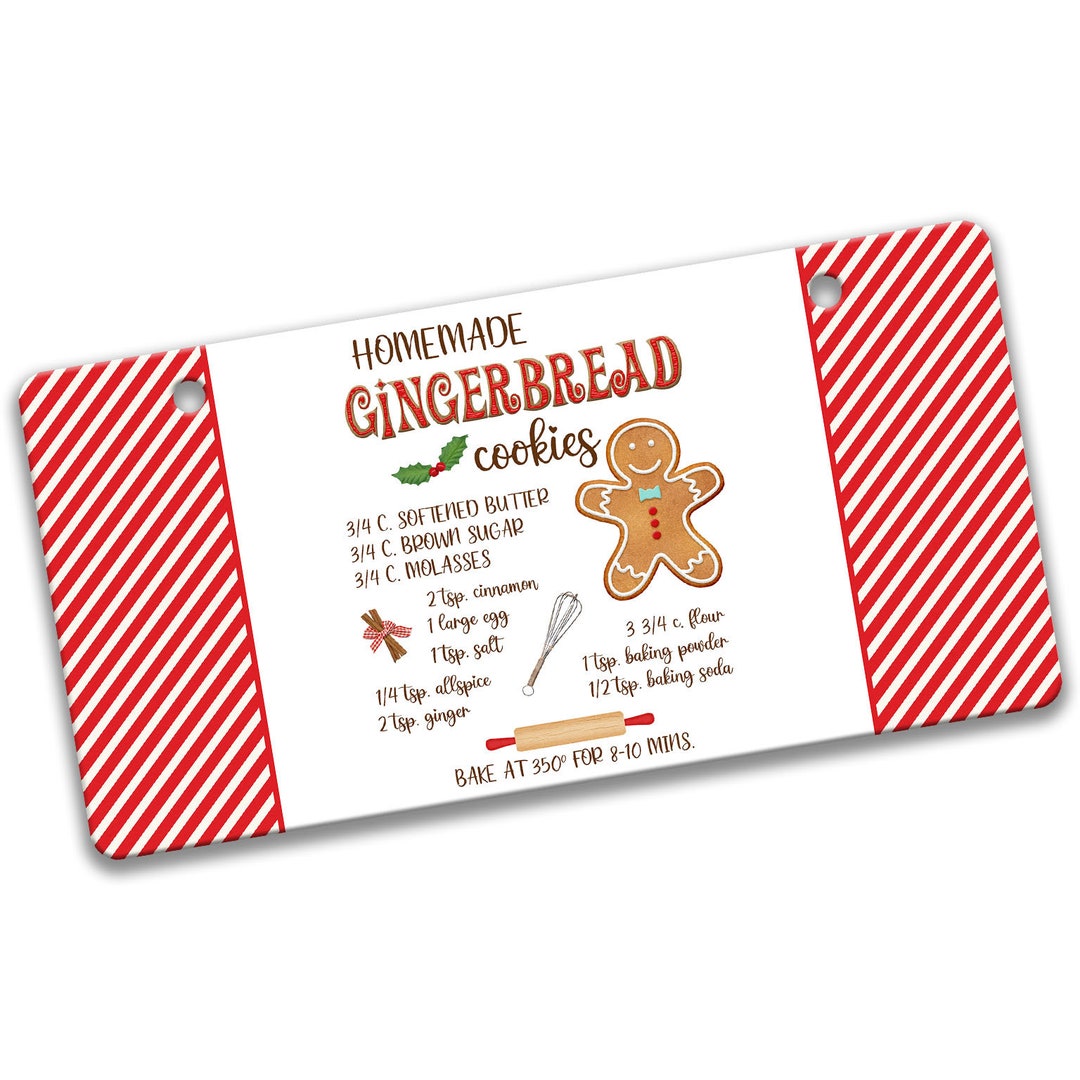 Gingerbread Cookies Christmas Sign, Christmas Wreath Sign, Gingerbread ...