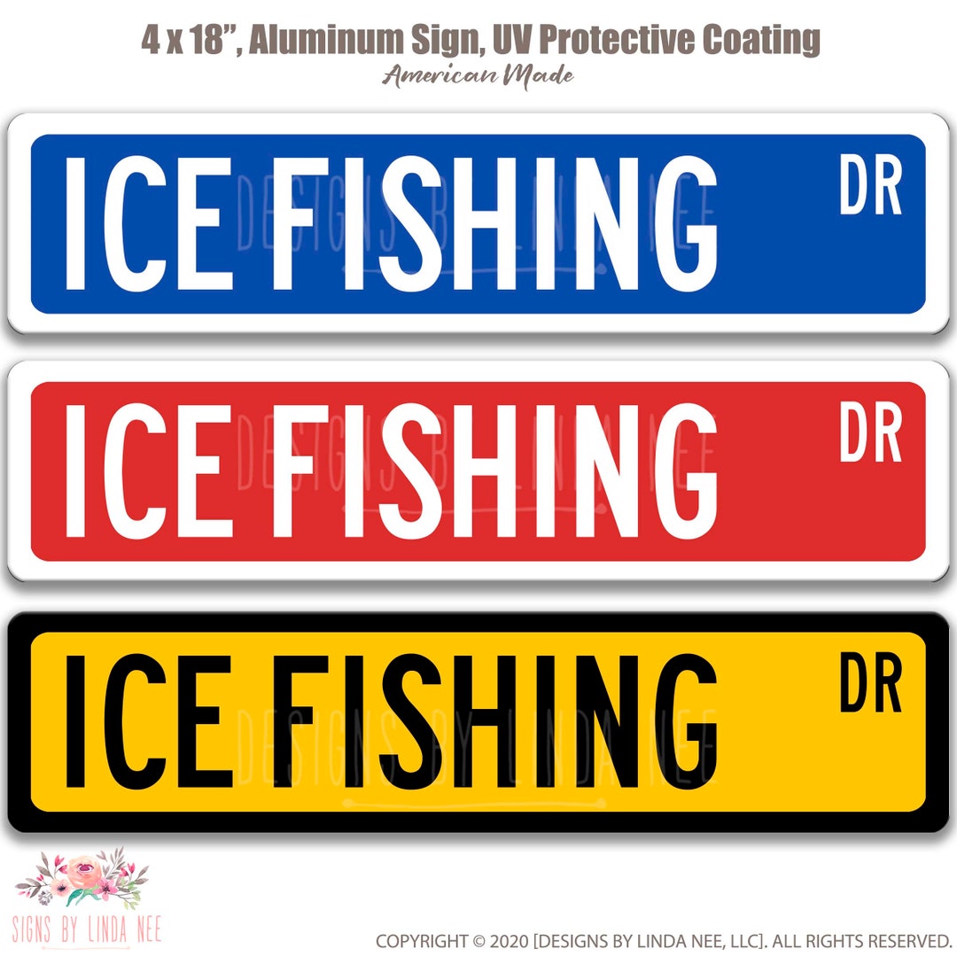 Ice Fishing, Ice Fishing Sign, Ice Fishing Gift, Ice Fishing Wall Decor ...