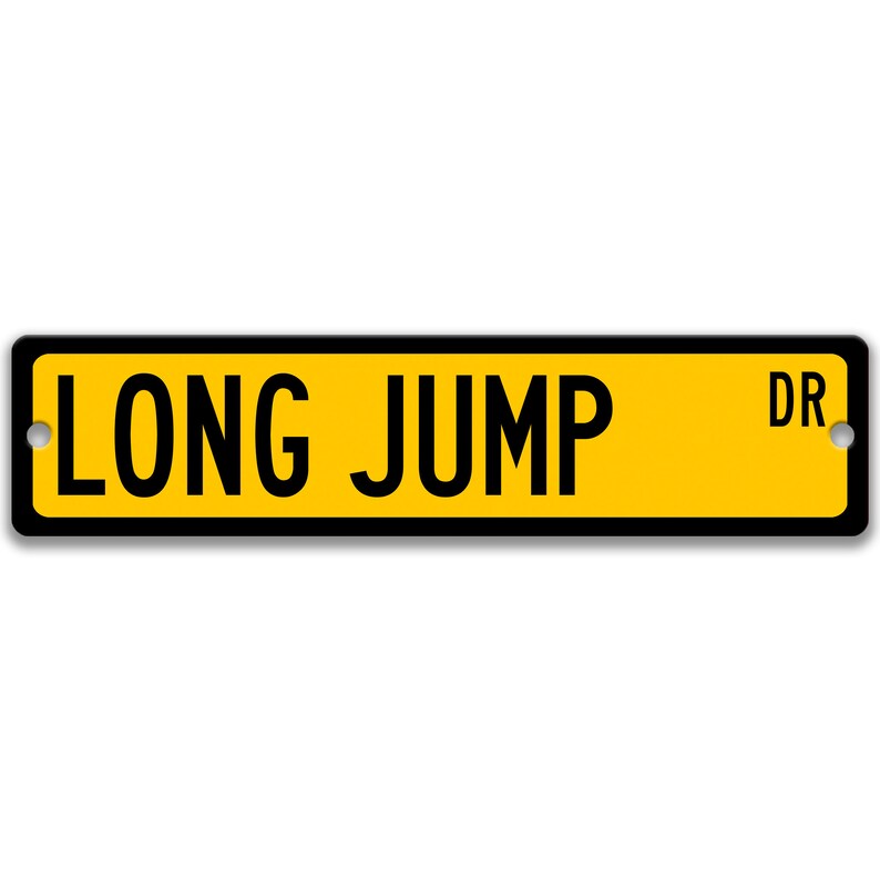 Long Jump Sign Track and Field Gift Track and Field Wall - Etsy