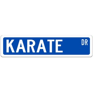 Karate Sign, Karate Wall Decor, Martial Arts, Karate Studio Sign ...
