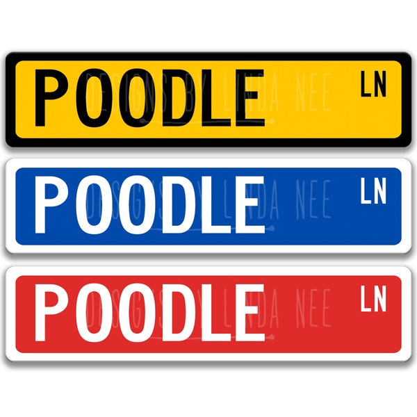 Poodle Sign - Etsy