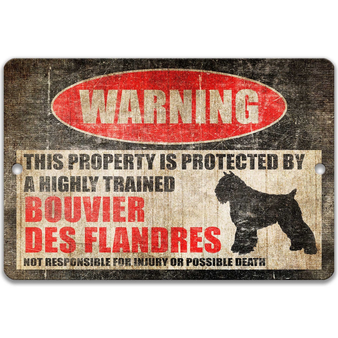 Bouvier Des Flandres Sign Bouvier Dog Sign Dog Warning Sign - Etsy
