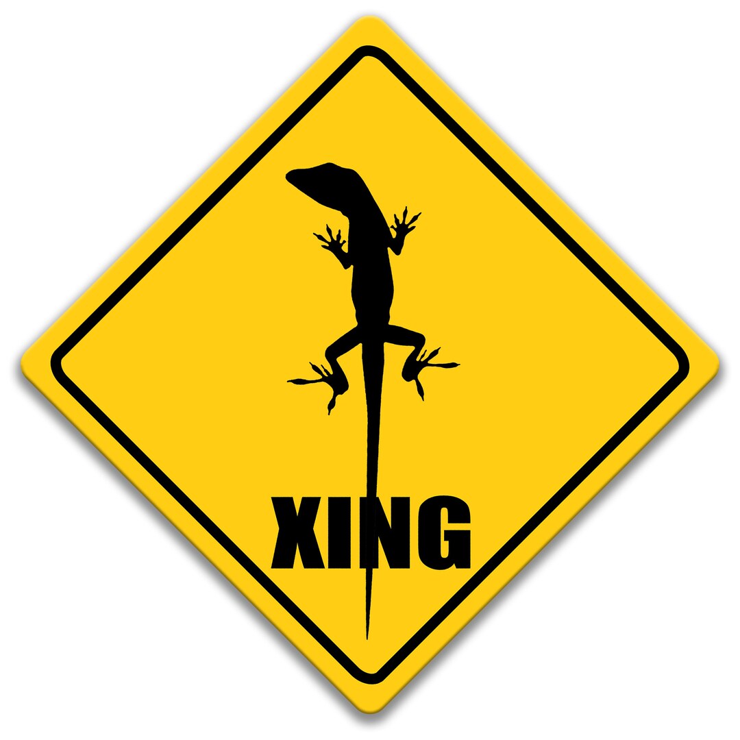 Anole Crossing Sign, Anole Xing Sign, Anole Decor, Anole Sign, American ...