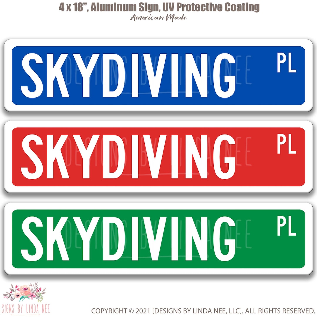 Skydiving Sign, Skydiving Gift Idea, Skydiving Decor, Skydiving Wall ...