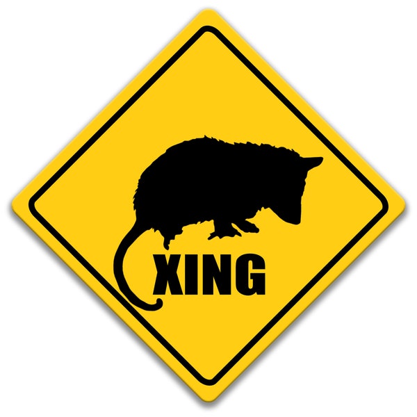 Opossum Xing Sign - Etsy