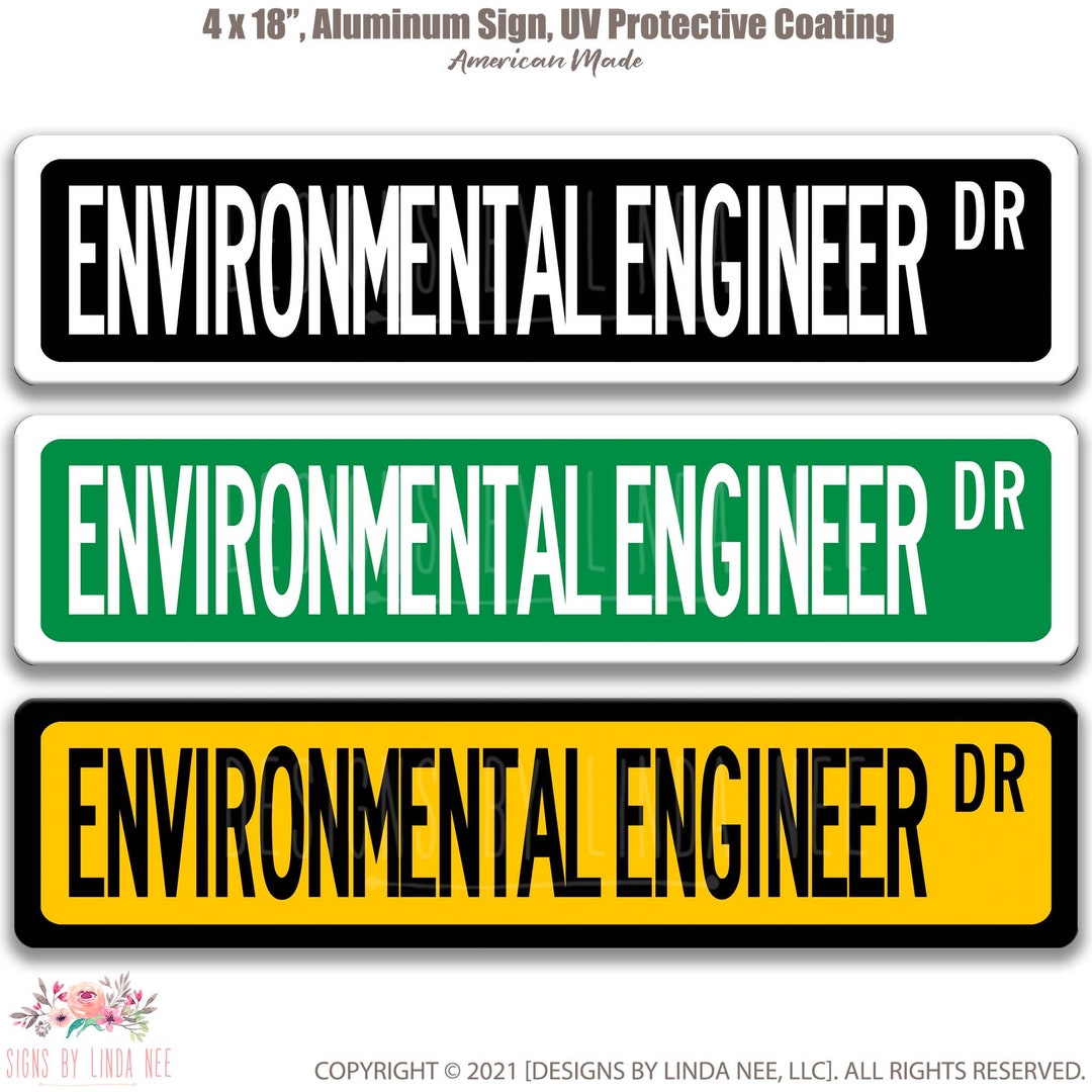 Environmental Engineer Sign, Engineer Gift, Environmental Engineer Gift ...