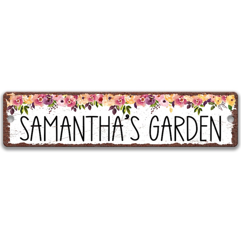Personalized Garden Sign Custom Garden Gate Sign Plant Sign - Etsy
