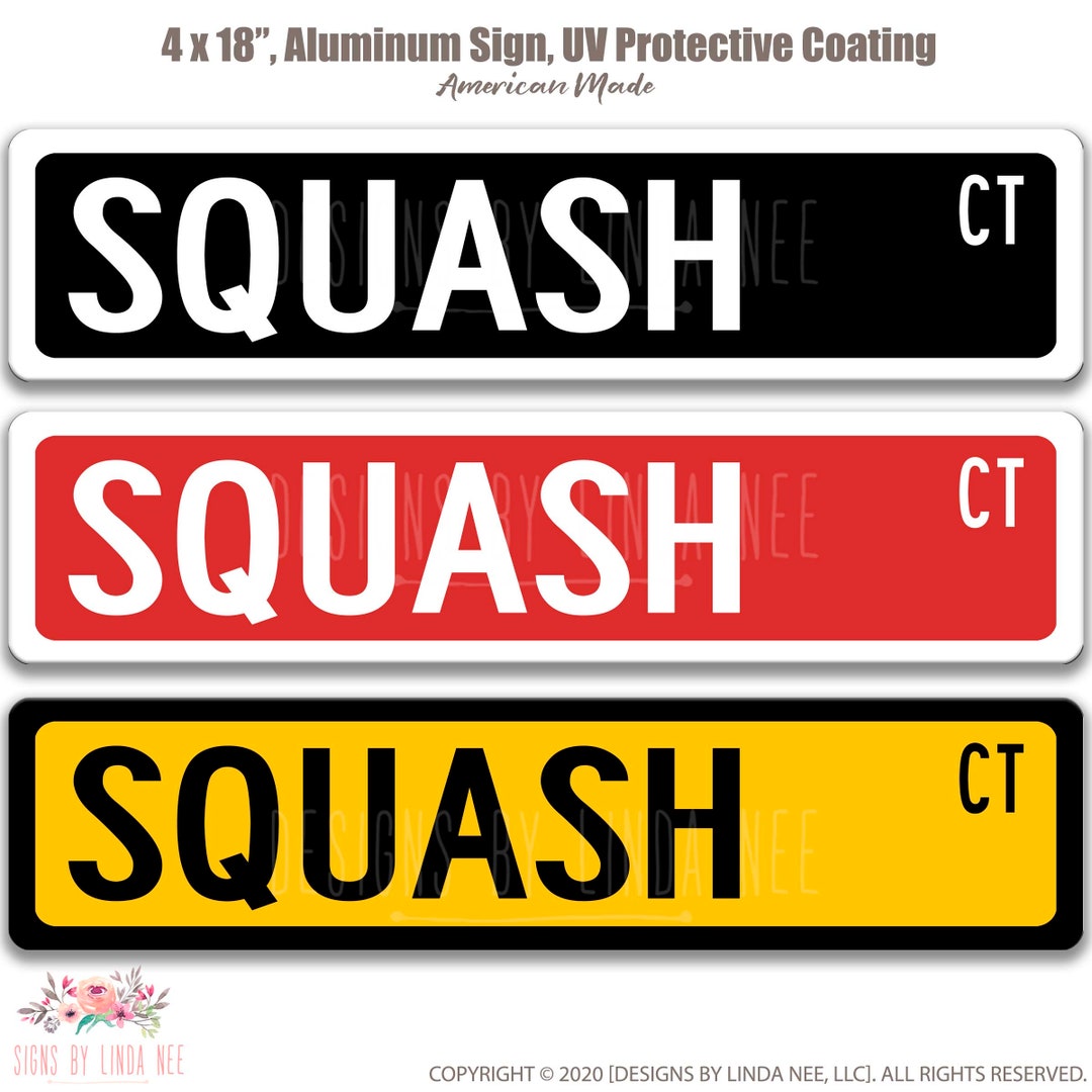 Squash, Squash Sign, Racquet Court Sign, Gift for Squash Player, Squash ...