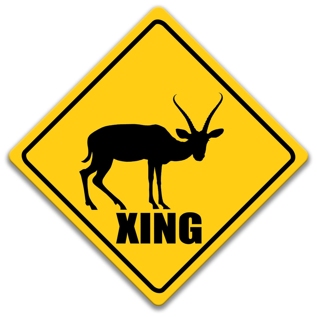 Antelope Crossing Sign, Antelope Xing Sign, Antelope Decor, Antelope ...