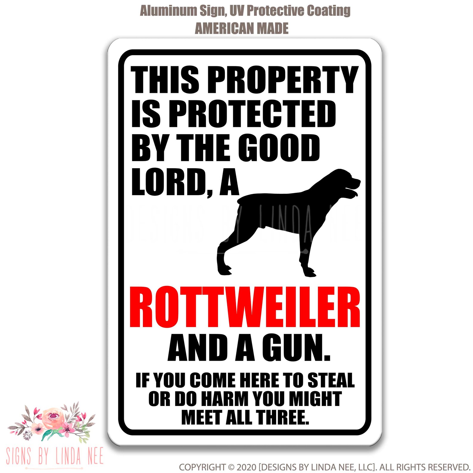 Rottweiler Dog Sign Dog Warning Sign Dog Sign Warning Sign | Etsy