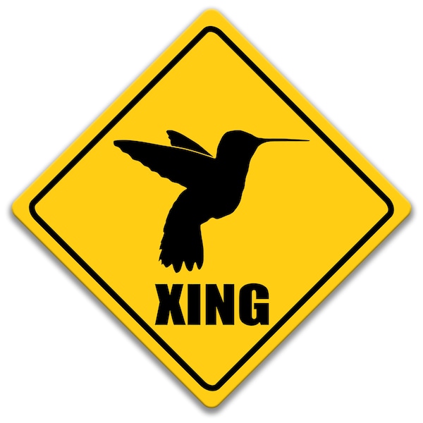 Hummingbird Crossing Yard Sign - Etsy