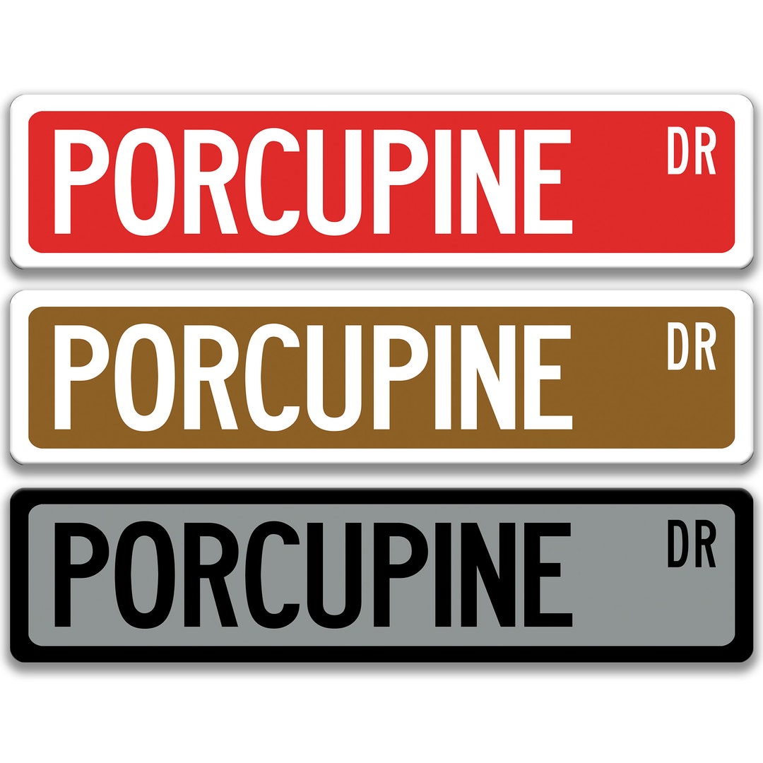 Porcupine Sign, Porcupine Decor, Porcupine Gift, Porcupine Lover ...