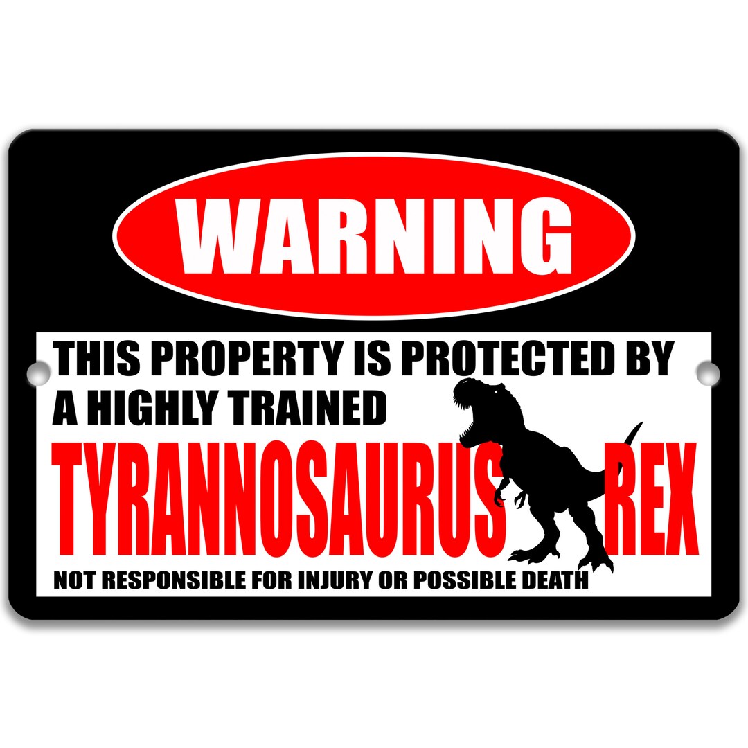 Funny Tyrannosaurus Sign, Over the Hill Decor, Funny Retirement Gifts ...