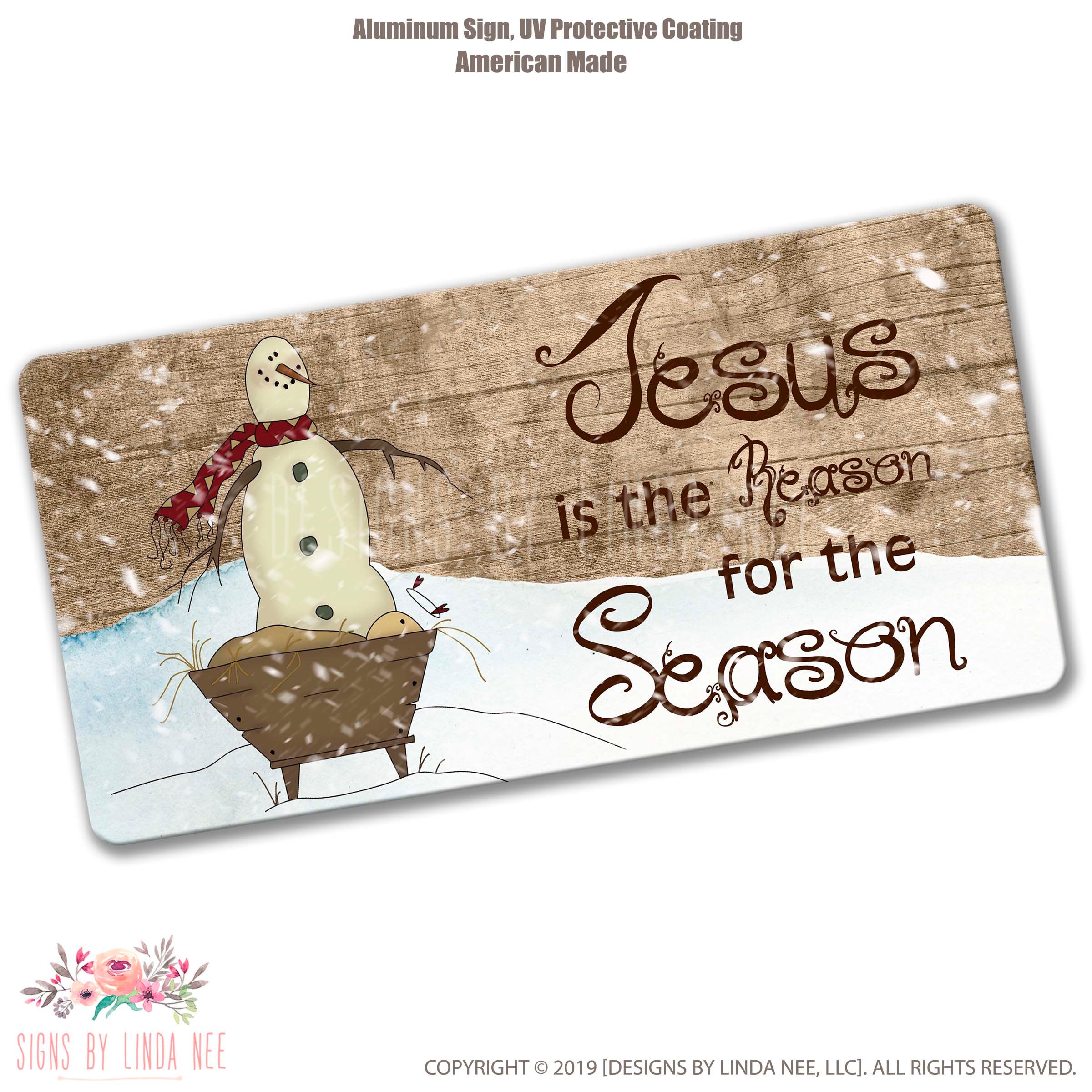 Christian Christmas Sign, Jesus is the Reason for the Season, Christian ...
