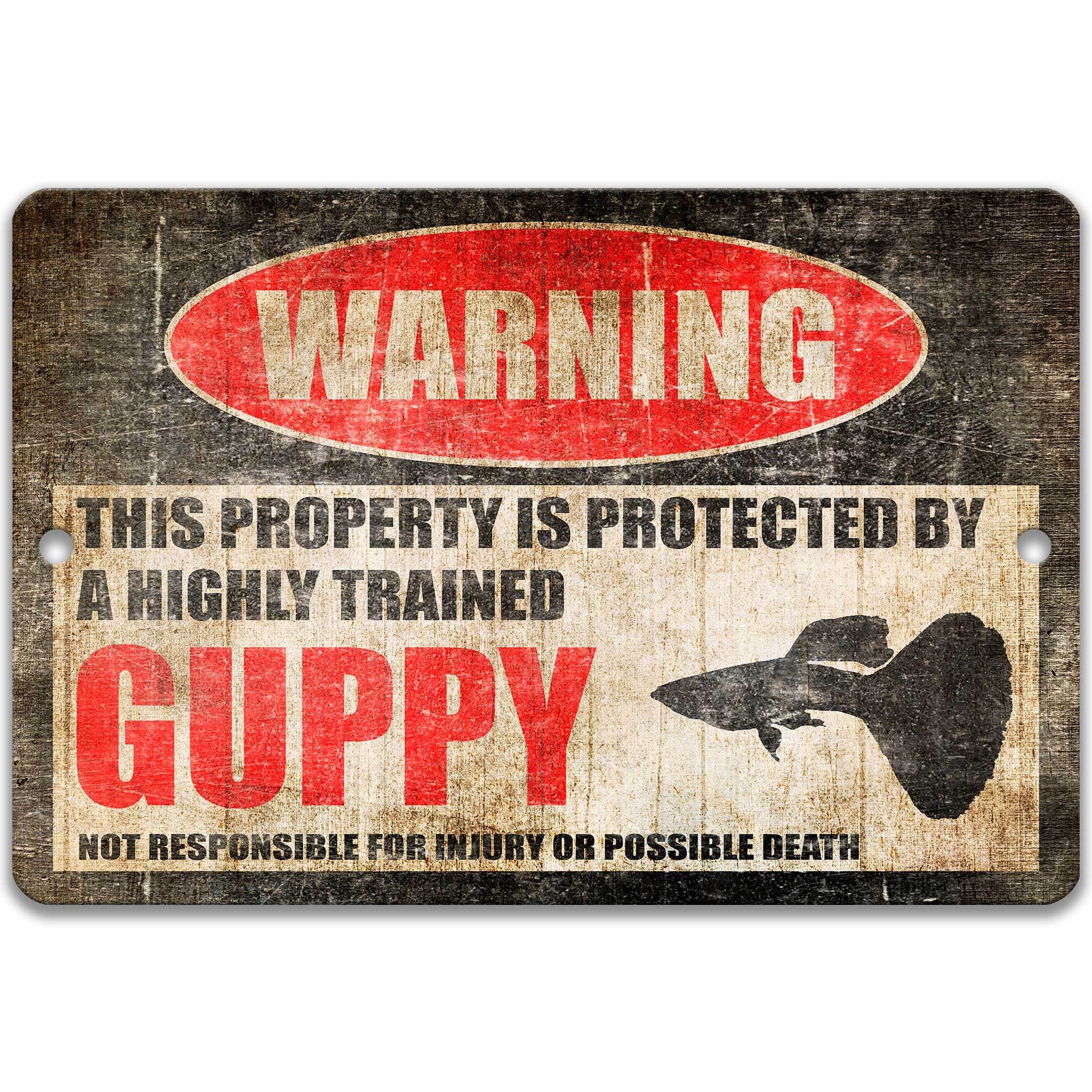 Guppy Fish Sign Funny Fish Sign Aquarium Sign Aquarium Fresh - Etsy