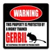 Funny Gerbil Sign, Highly Trained Gerbil Metal Warning Sign - Etsy
