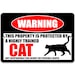 Cat Sign Cat Gift Cat Warning Sign Cat Novelty Sign Cat - Etsy