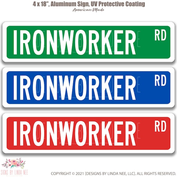 Ironworker Ironworker Gift Ironworker Sign Metal Worker - Etsy